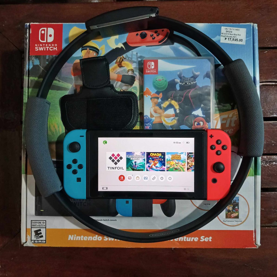 For Sale Nintendo Switch V2 (Jailbreak) Ring Fit Adventure Bundle Unit ...