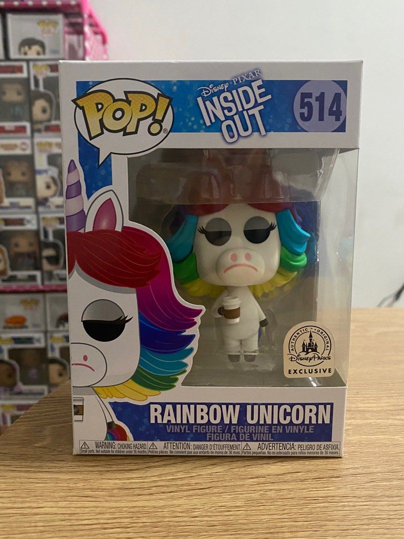 Funko Pop Disney Pixar Inside Out Rainbow Unicorn 514 Vinyl Figure ...