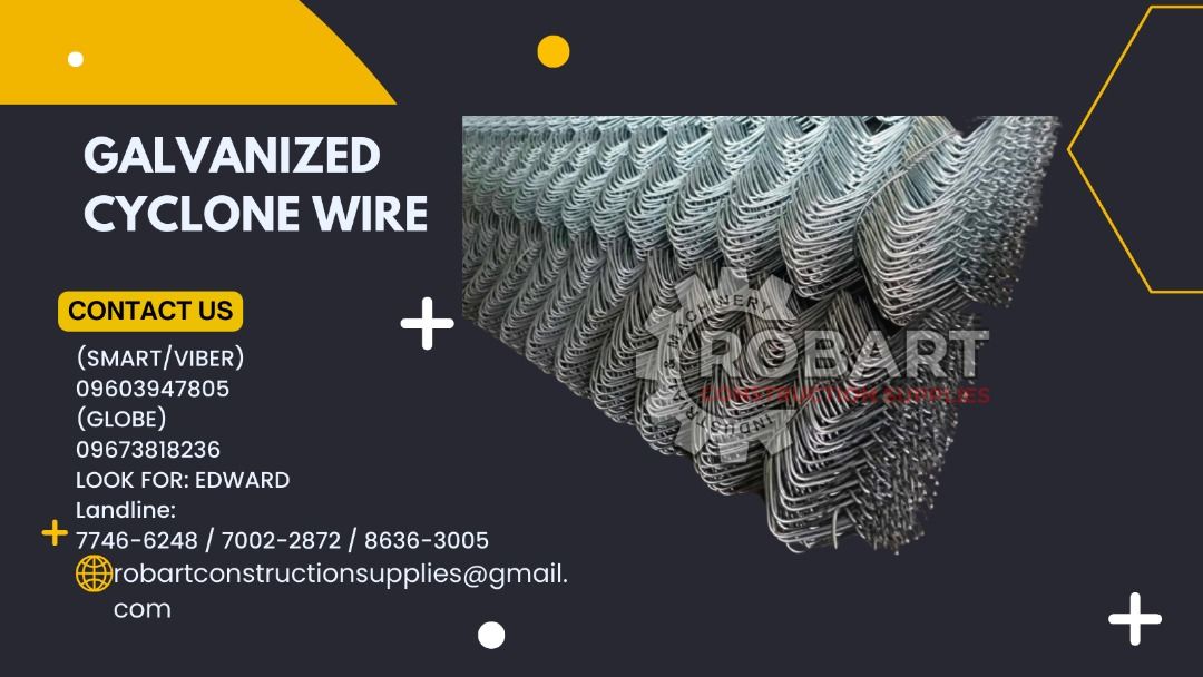 GALVANIZED CYCLONE WIRE, Commercial & Industrial, Construction ...