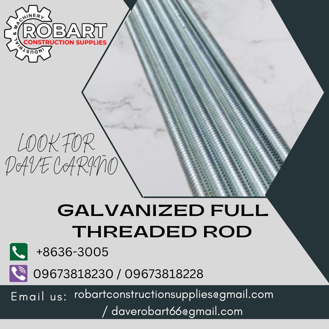 GALVANIZED FULL THREADED ROD, Commercial & Industrial, Construction ...