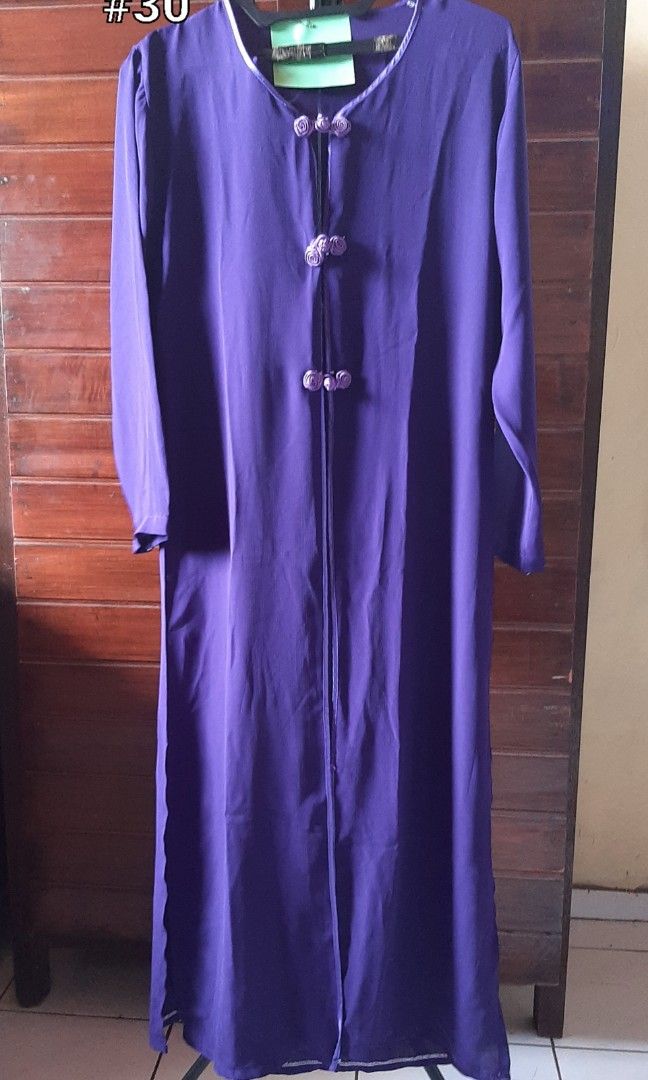Gaun Ungu One Piece (inner&outer) preloved #30, Fesyen Wanita, Pakaian Wanita, Lainnya di Carousell