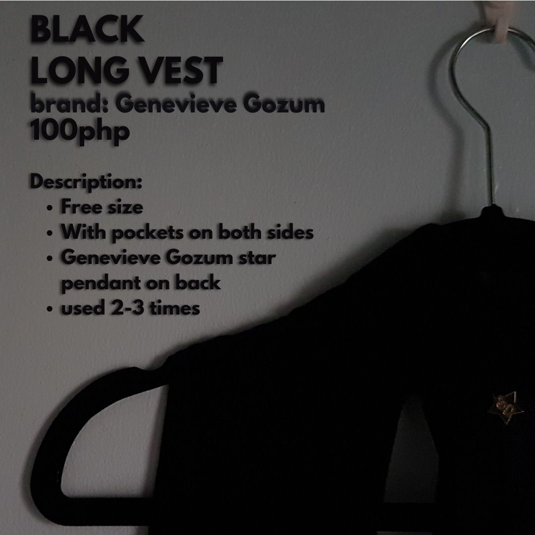 Genevieve Gozum Black Vest - A Wardrobe Essential for All Seasons ...