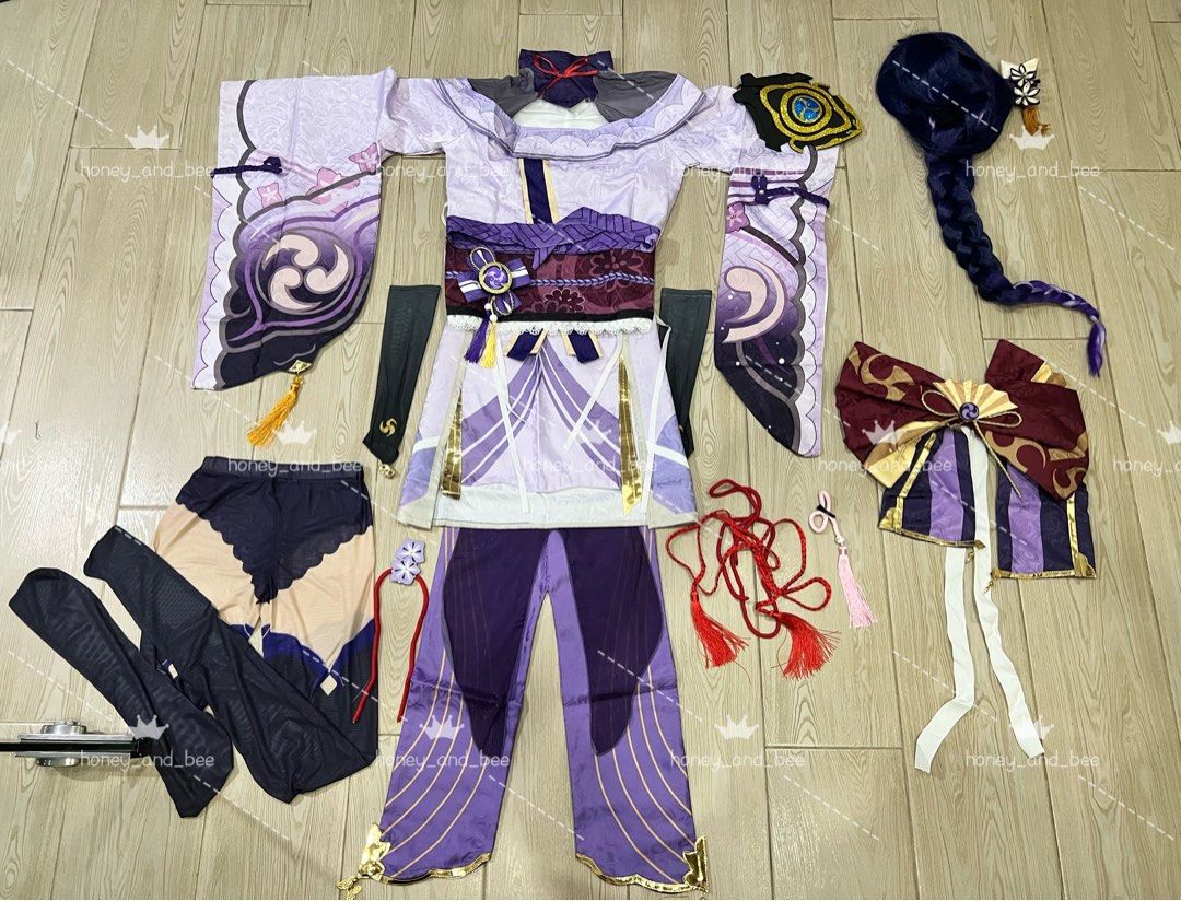 Genshin Impact Game Cosplay Raiden Shogun, Women's Fashion, Dresses ...