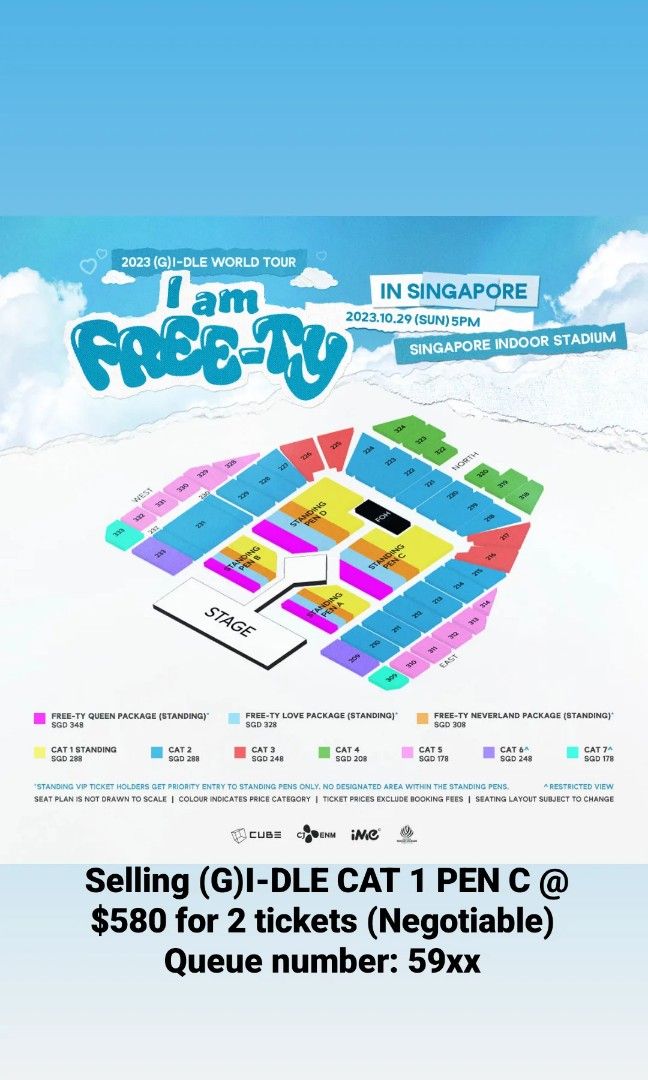 (G)I-DLE World Tour 2023 in Singapore, Tickets & Vouchers, Event ...