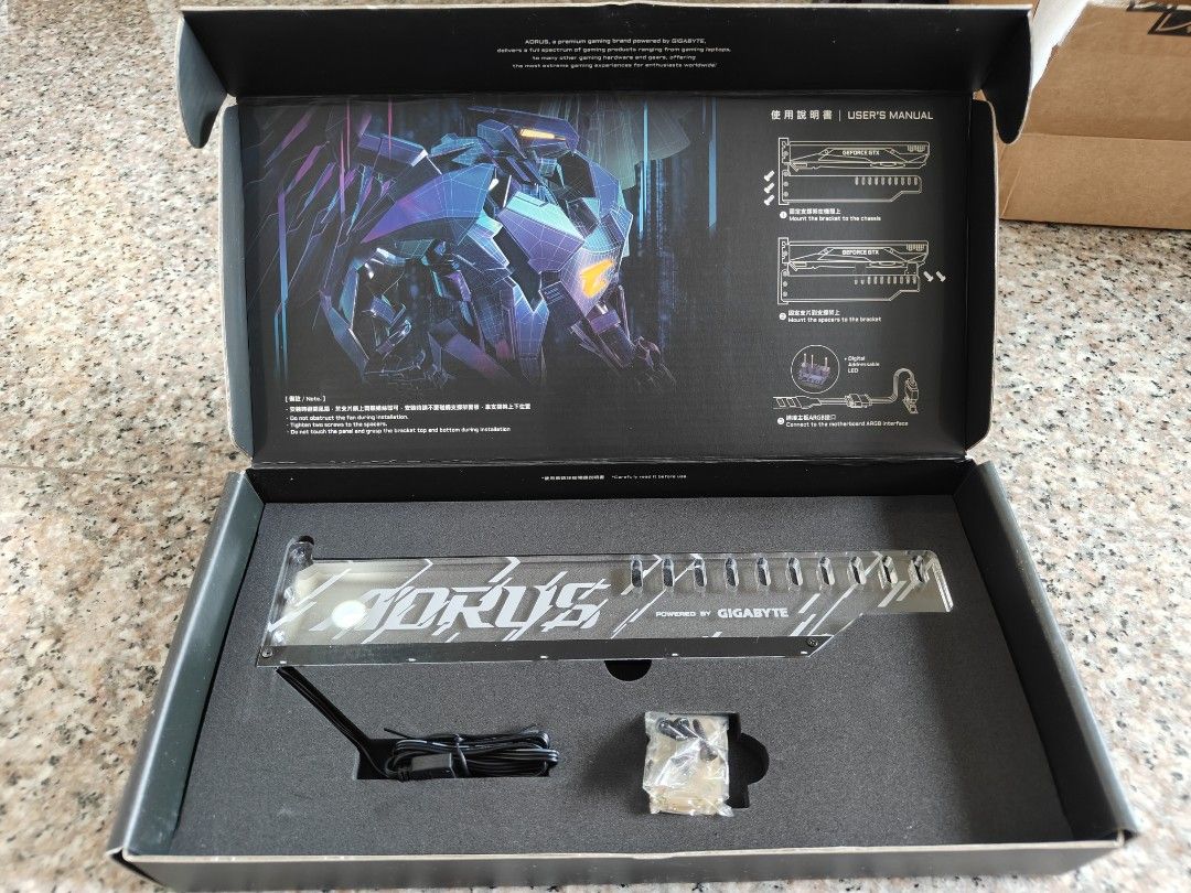 Gigabyte Aorus GPU Support Bracket, Computers & Tech, Parts ...