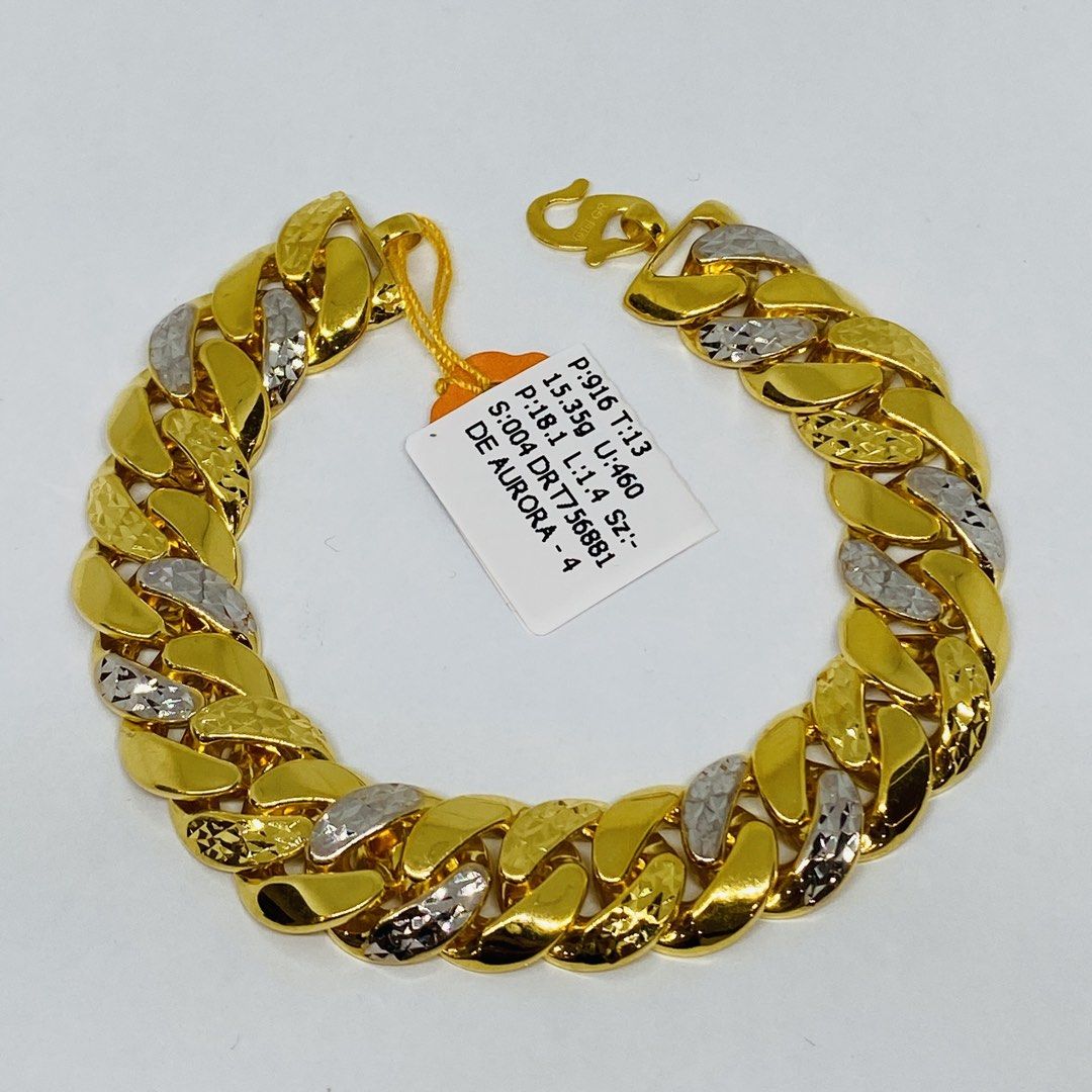 Gold 916 Stamping, Men's Fashion, Watches & Accessories, Jewelry on ...