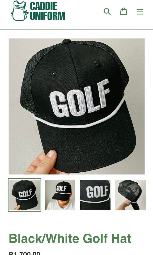 Golf Cap by Caddie Uniform, Men's Fashion, Watches & Accessories, Caps ...