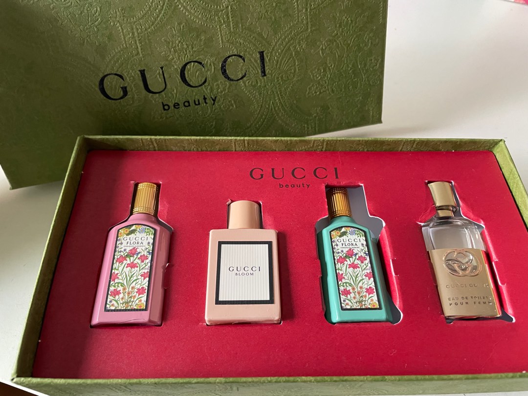 gucci mini flora gorgeous perfume set, Beauty & Personal Care ...