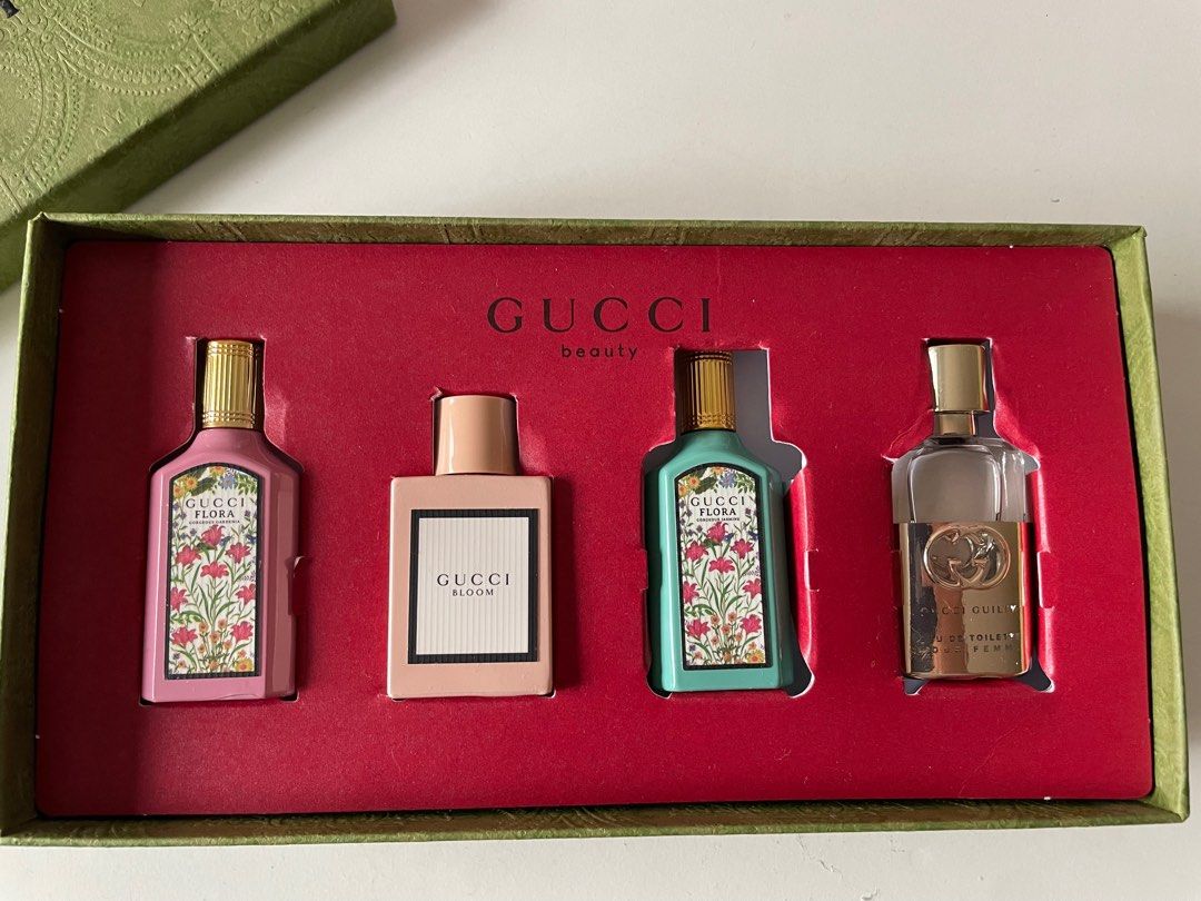 gucci mini flora gorgeous perfume set, Beauty & Personal Care ...