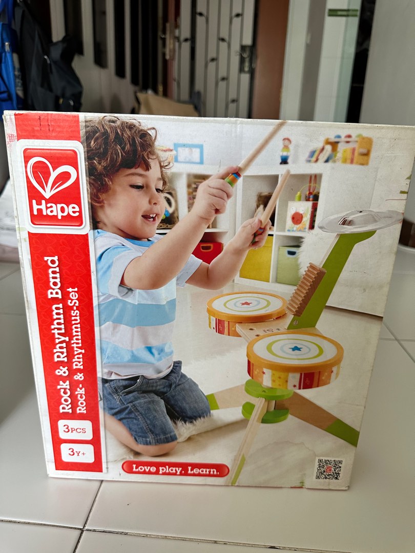 HAPE Rock & Rhythm Band / Drum set, Hobbies & Toys, Toys & Games on ...