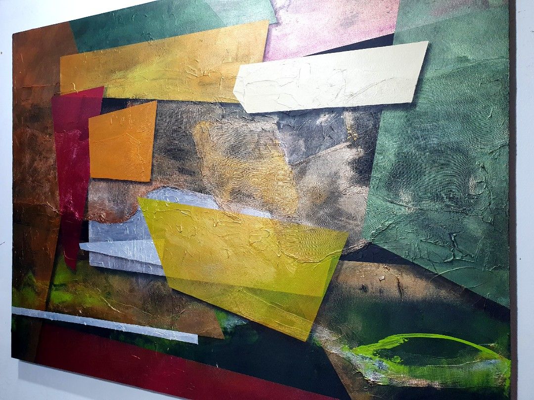 Heavy-textured Abstract Painting, Hobbies & Toys, Stationary & Craft ...