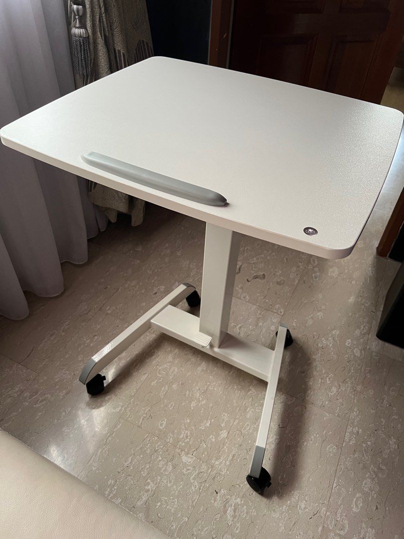 Height Adjustable Mobile Table, Furniture & Home Living, Furniture ...
