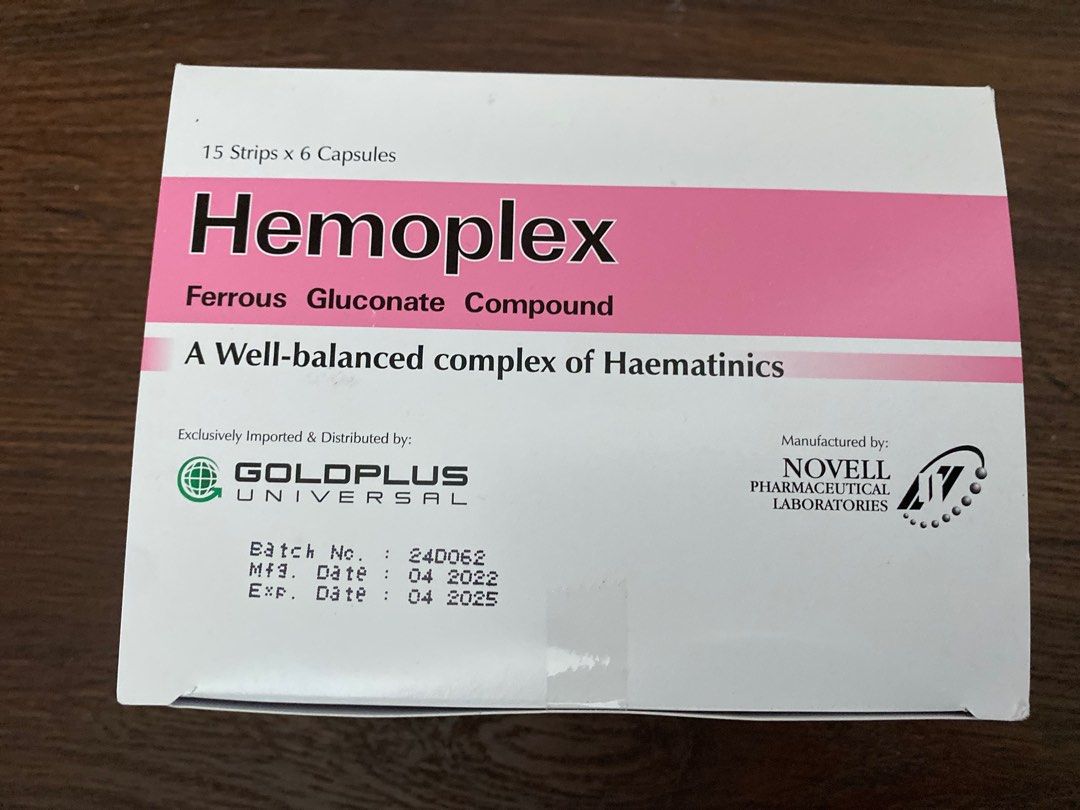 Hemoplex, Health & Nutrition, Health Supplements, Vitamins ...