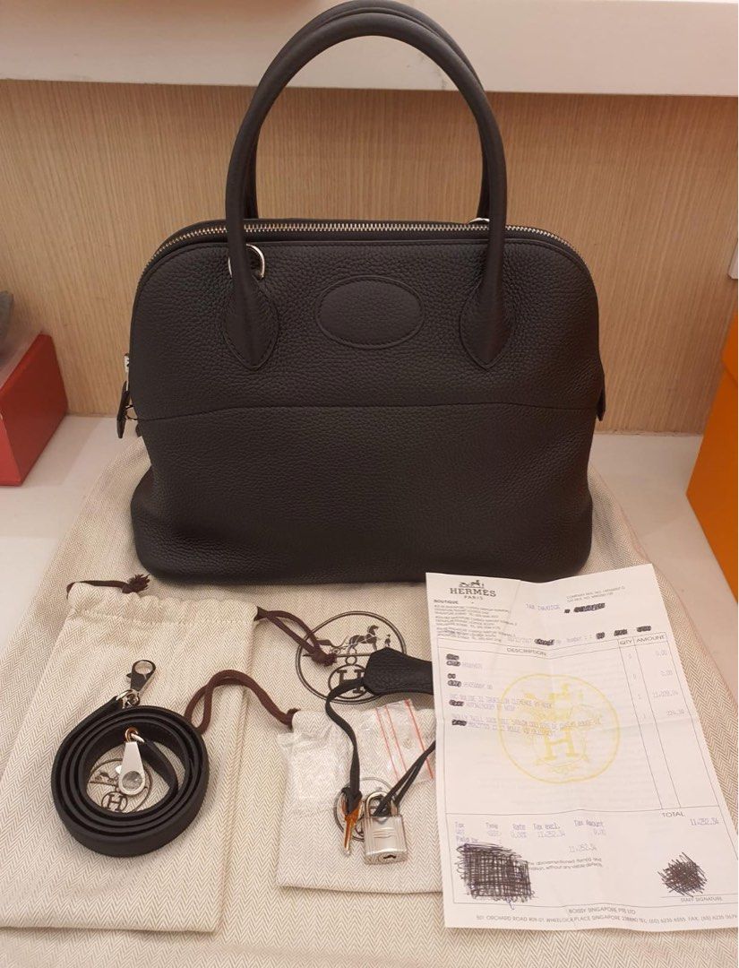 Hermes Bolide 31 Noir Black, Luxury, Bags & Wallets on Carousell