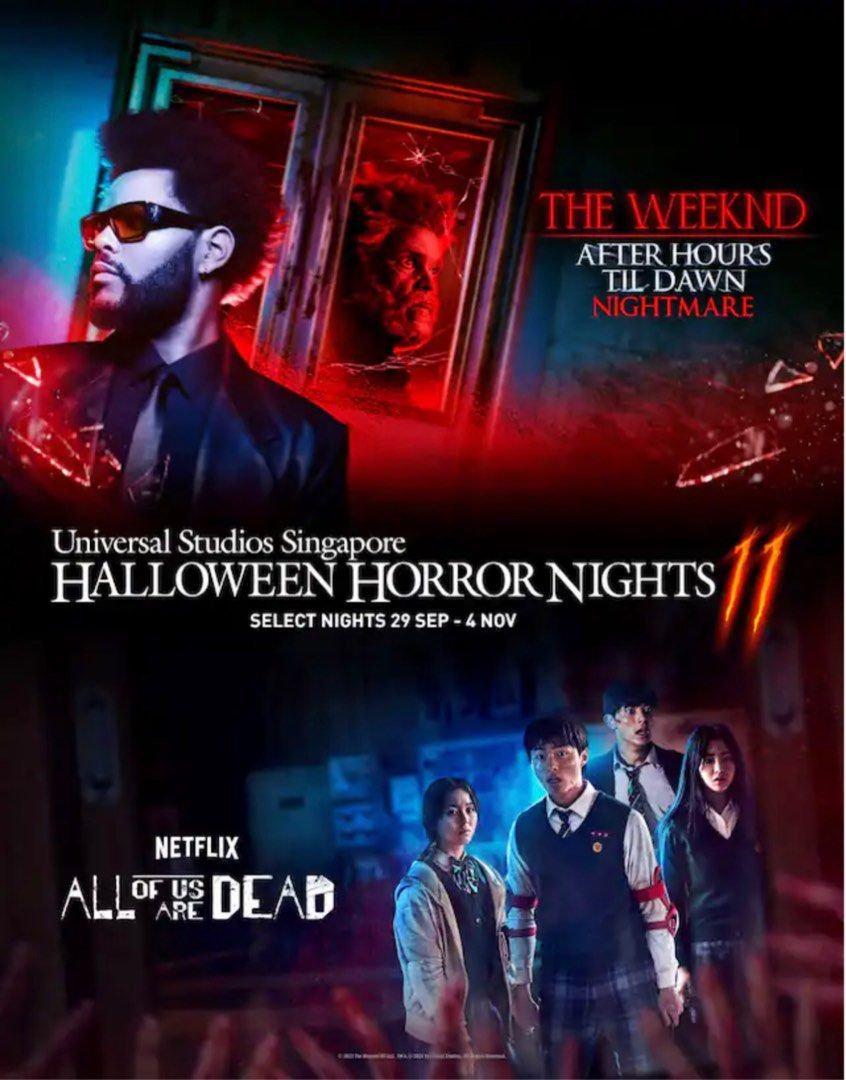 HHN 11 EARLY ENTRANCE Frights for four 1x ticket 22/10 , Tickets ...
