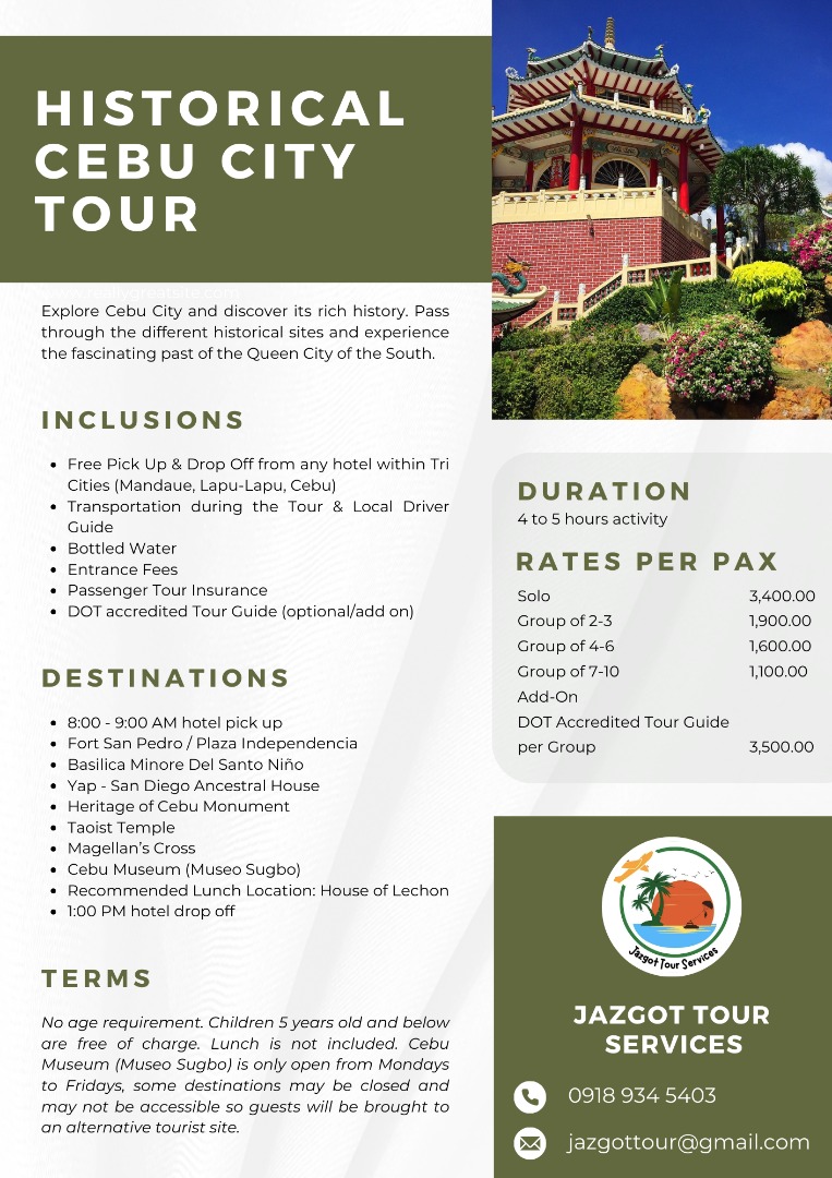 HIstorical Cebu City Tour (Cebu Tour Activities), Tickets & Vouchers ...