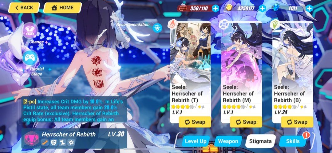 [Honkai Impact 3rd HI3] HoR Seele 4/4 Starter account!, Video Gaming ...