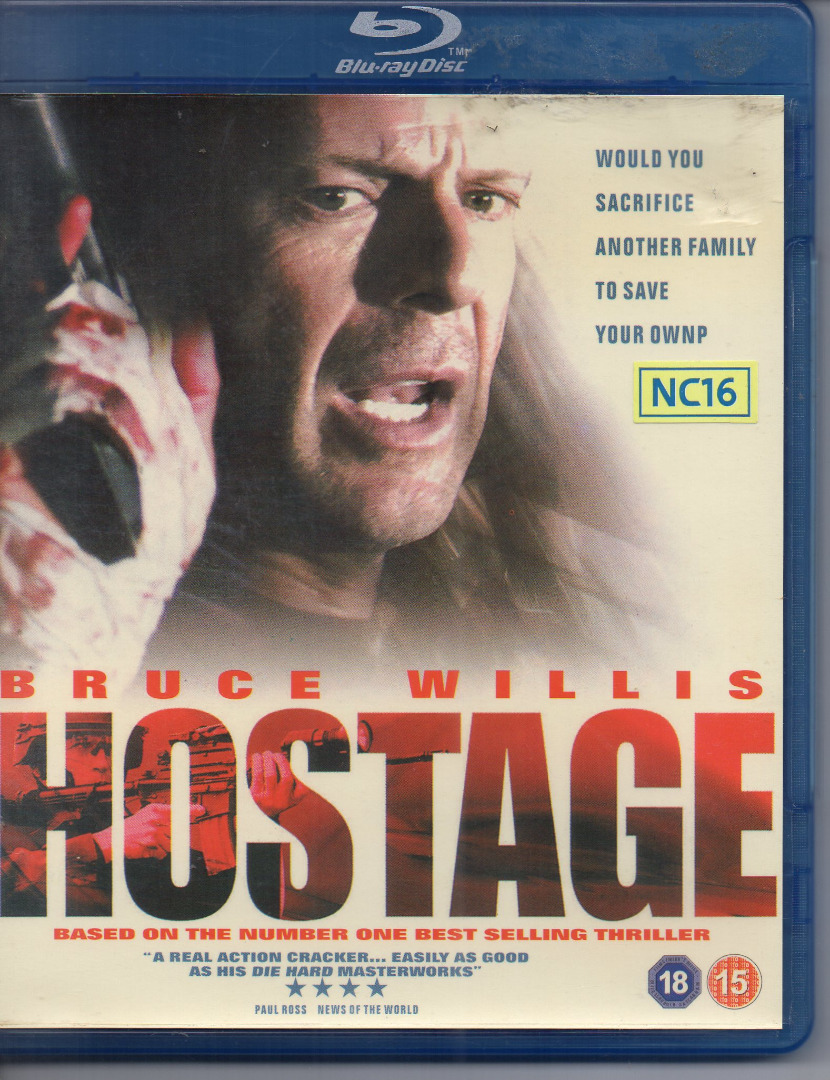 Hostage ***original blu-ray disc***, Hobbies & Toys, Music & Media, CDs & DVDs on Carousell