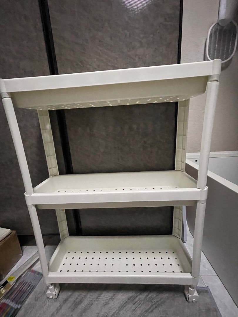 IKEA VESKEN trolley cart, Furniture & Home Living, Furniture, Shelves ...