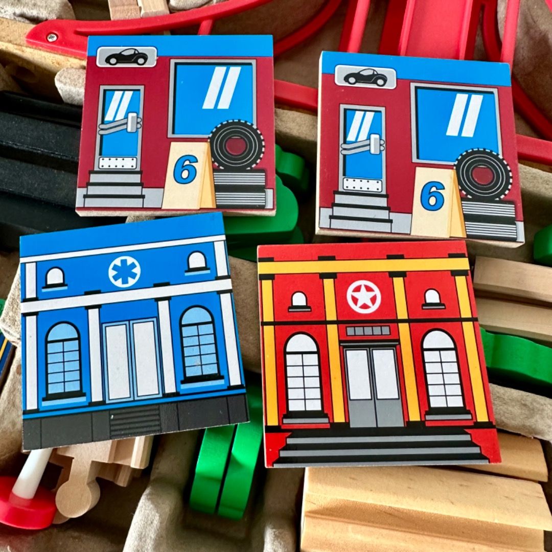 Imagination Express Wooden Mega Train World Set, Hobbies & Toys, Toys ...