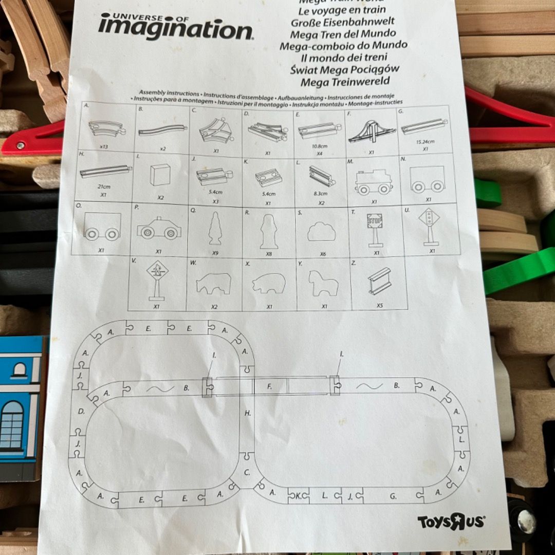 Imagination Express Wooden Mega Train World Set, Hobbies & Toys, Toys ...