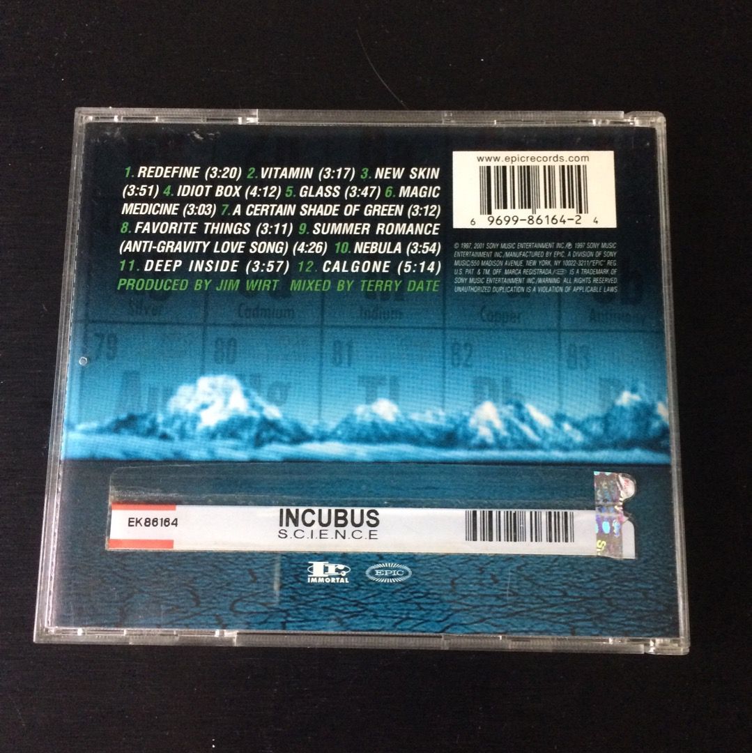Incubus - S.C.I.E.N.C.E. Album, Hobbies & Toys, Music & Media, CDs ...