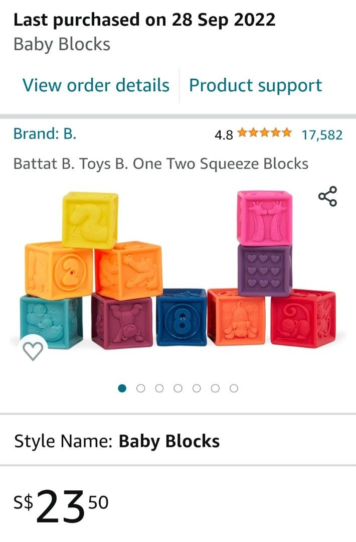 Infant squeeze blocks, Babies & Kids, Infant Playtime on Carousell