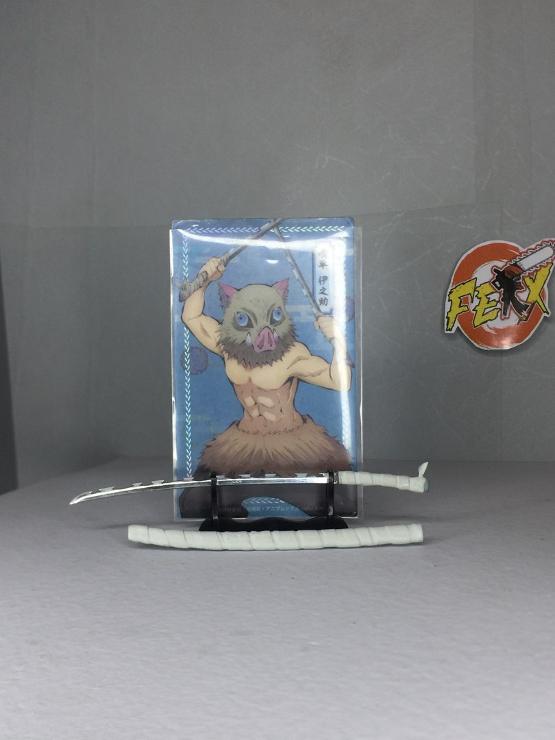 Inosuke Sword with stand & card, Hobbies & Toys, Toys & Games on Carousell
