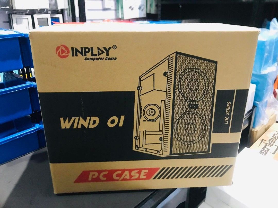 Inplay Meteor 01 ATX MicroATX Mini ITX Tempered Glass PC Case Black ...