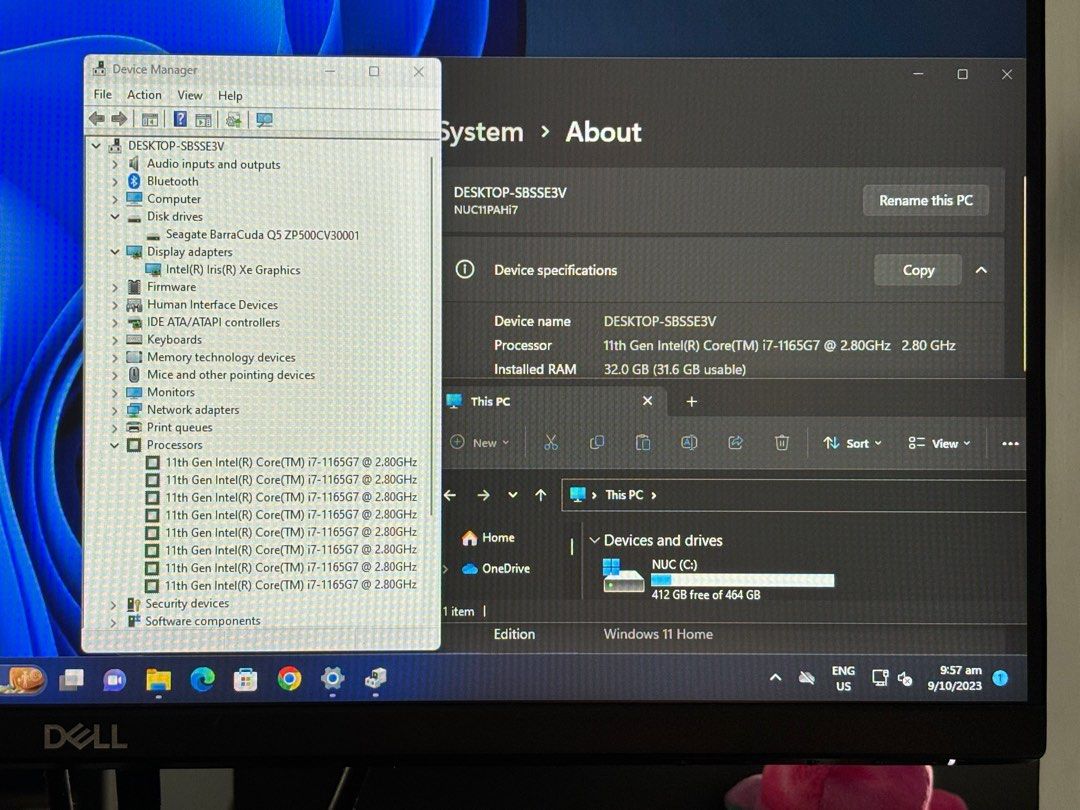 INTEL NUC Mini Tiny Office Workstation WFH Students HBL Desktop Gaming ...
