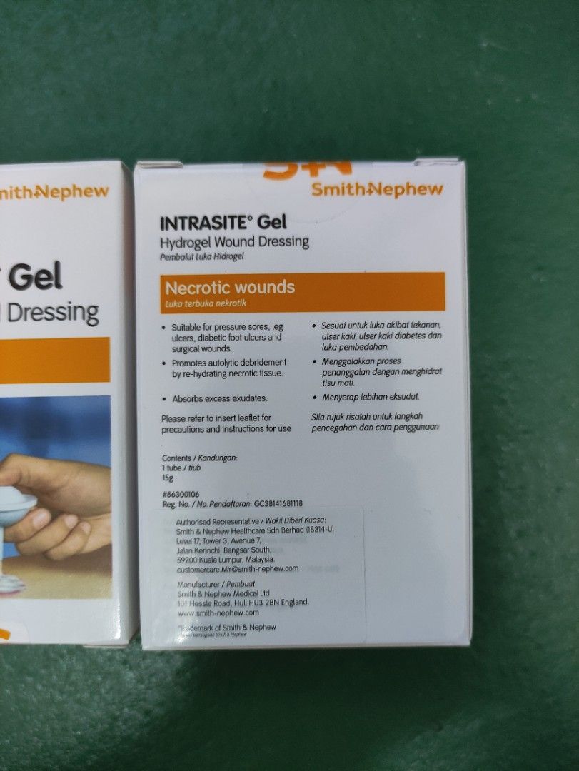 Intrasite Gel (Wound Dressing), Health & Nutrition, Medical Supplies ...