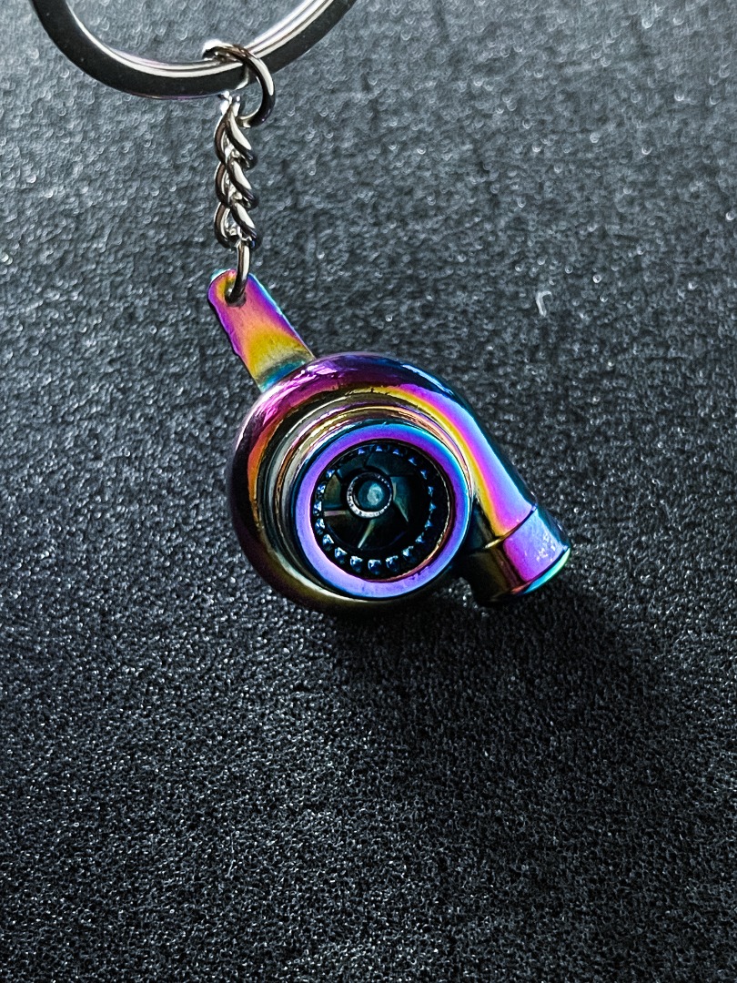 [JDM] Rainbow Turbo Keychain [A], Car Accessories, Accessories on Carousell
