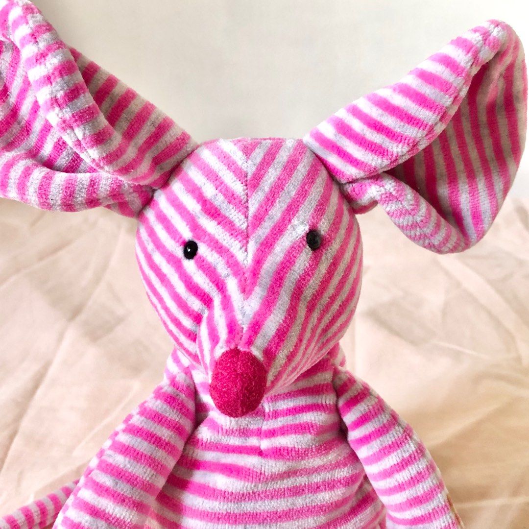 Jellycat bon bon mouse pink & gray, Hobbies & Toys, Toys & Games on ...