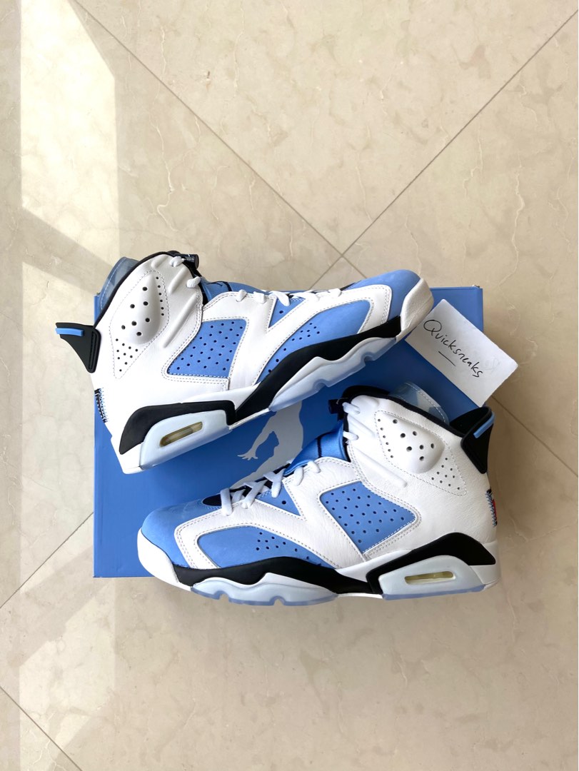 Jordan 6 UNC Nike AJ VI, Men's Fashion, Footwear, Sneakers on Carousell