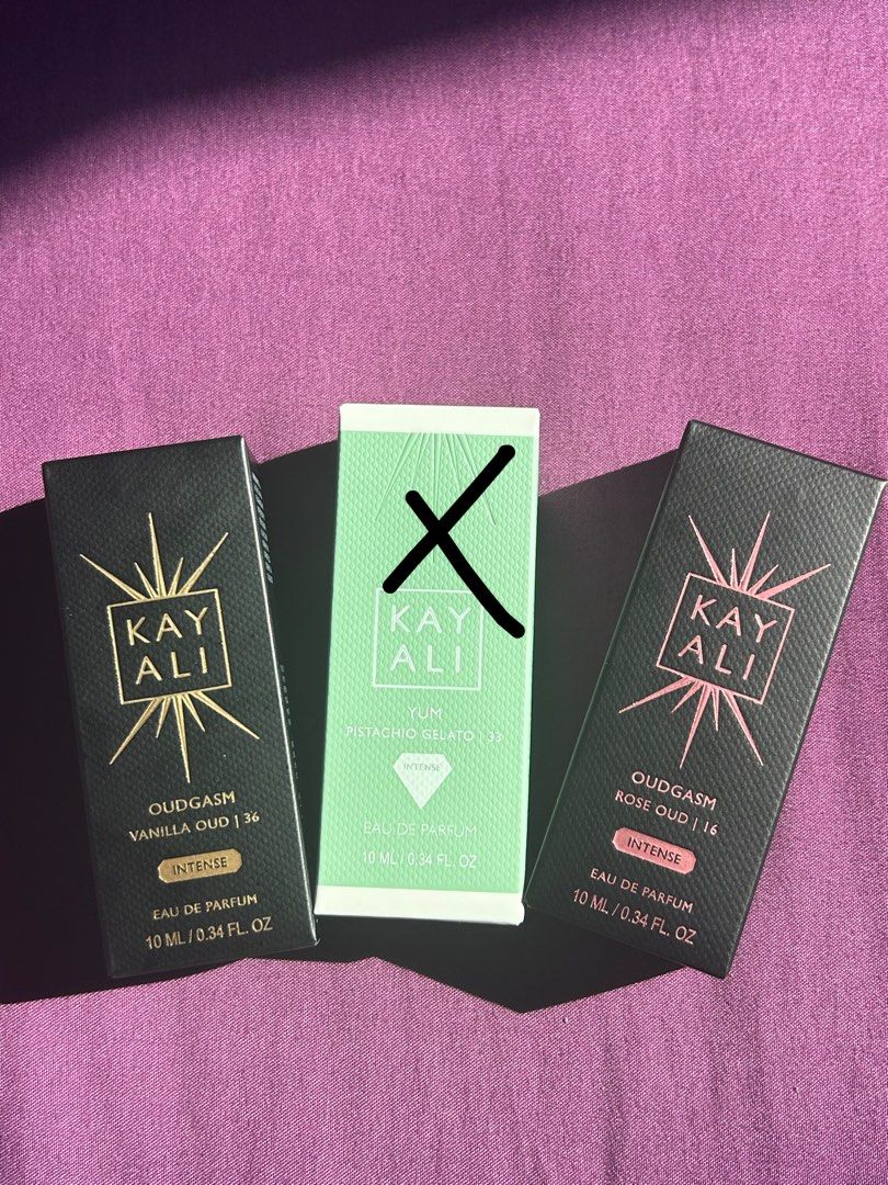 Kayali/Huda Beauty Perfumes 10ml (Pistachio Gelato, Oudgasm Rose ...