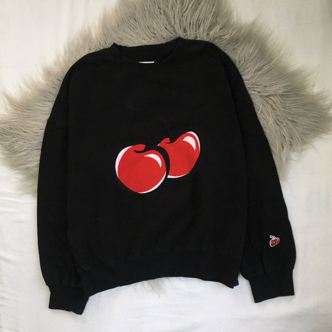 Korean Brand Kirsh Set Oversized Black Royal Dark Blue Big Cherry Logo ...