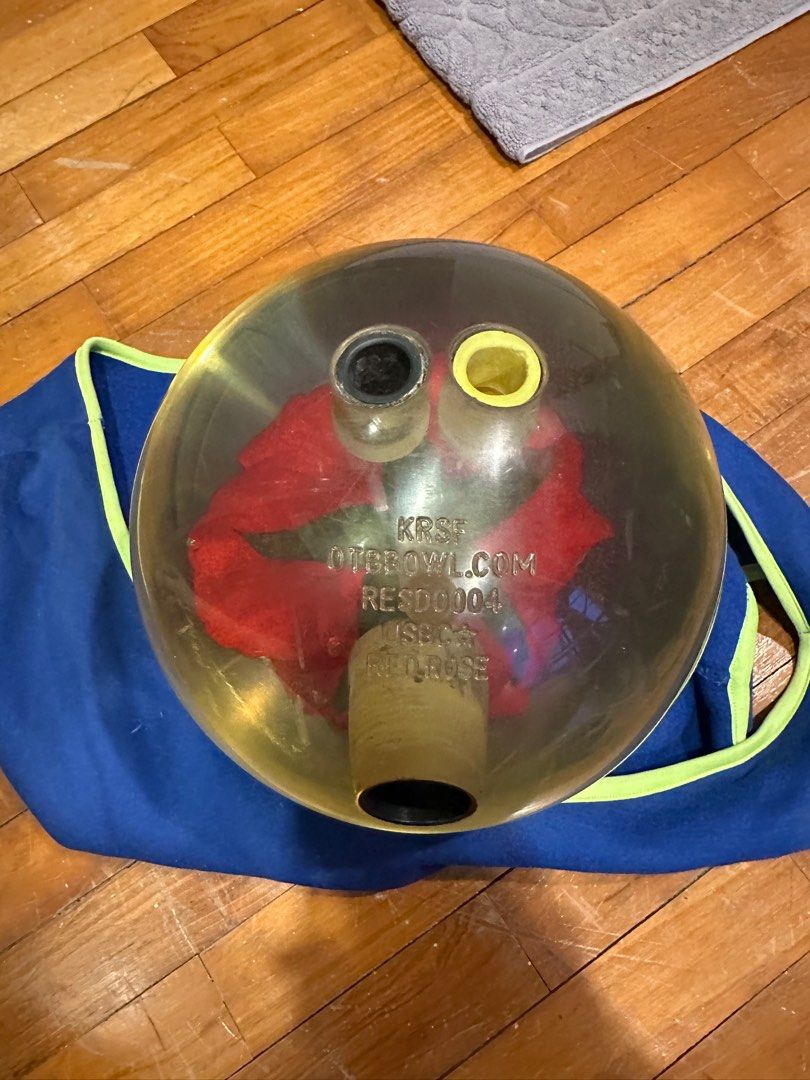 kr clear red rose bowling ball 15lbs, Sports Equipment, Sports & Games ...