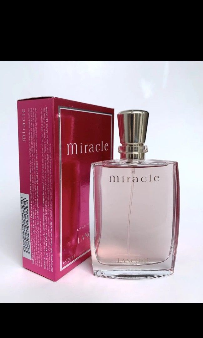Lancome Miracle 100ml EDP Authentic Perfume for Women, Beauty & Personal Care, Fragrance ...