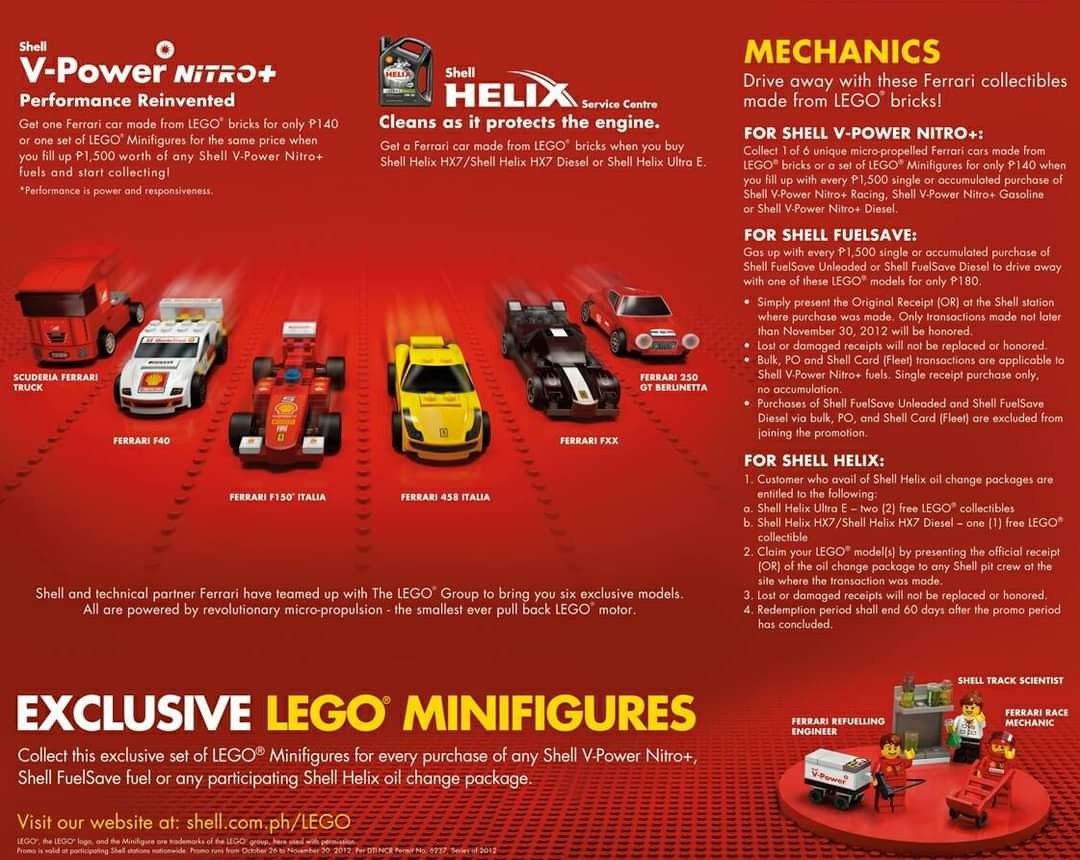 Lego Shell 2012 Full 7 pax, Hobbies & Toys, Toys & Games on Carousell