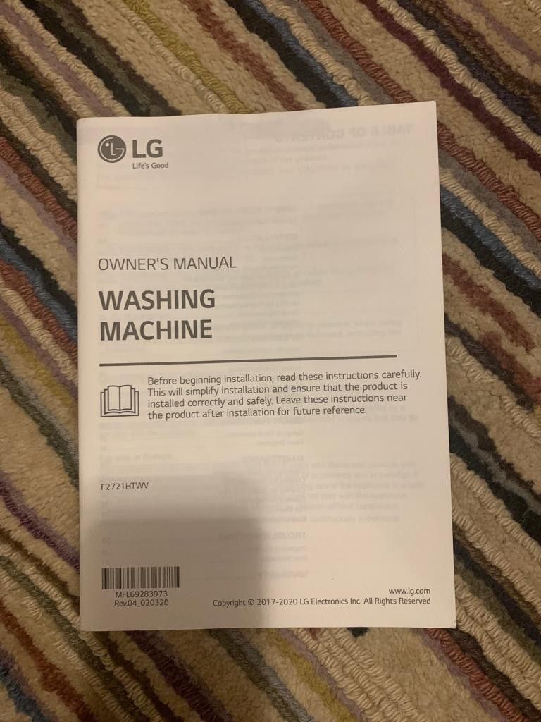LG 2 in 1 Washing Machine and Dryer, TV & Home Appliances, Washing ...