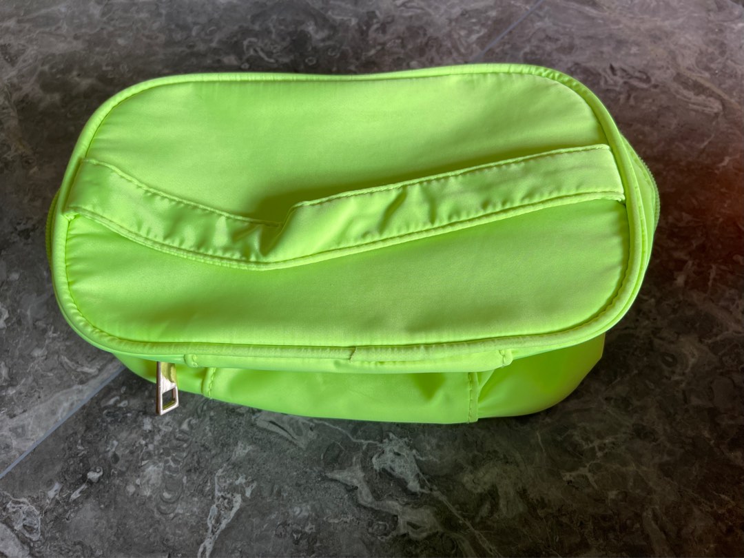 Lime Green Pouch, Women's Fashion, Bags & Wallets, Purses & Pouches on ...