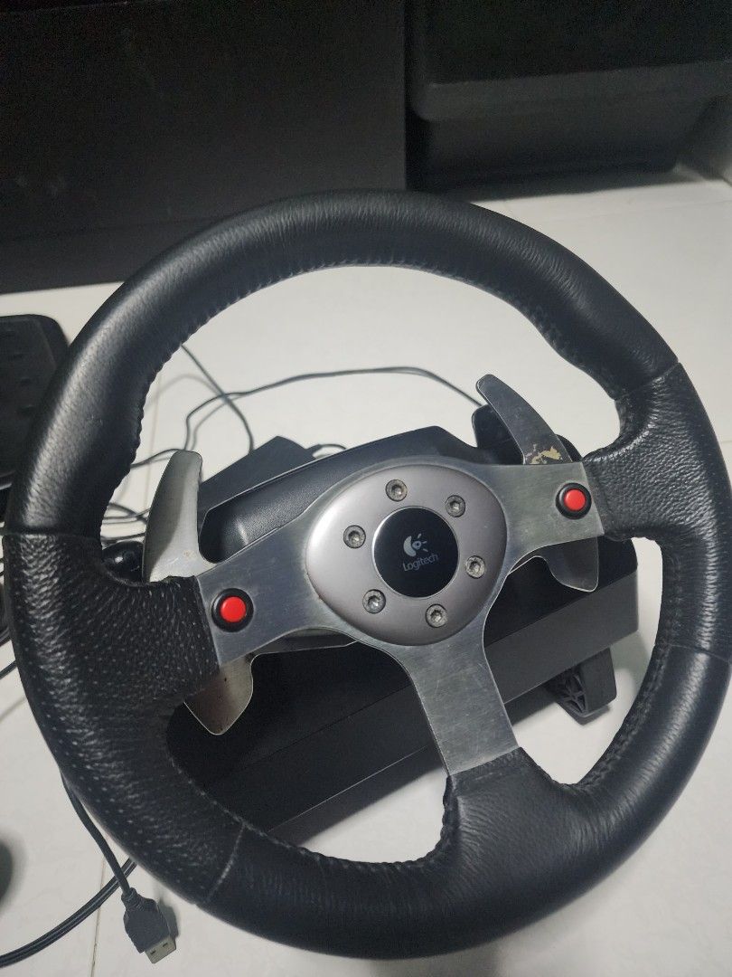 Logitech G25 sim racing wheel, Computers & Tech, Parts & Accessories ...