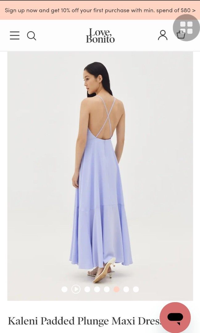 Love Bonito Kaleni Padded Plunge Maxi Dress, Women's Fashion, Dresses ...