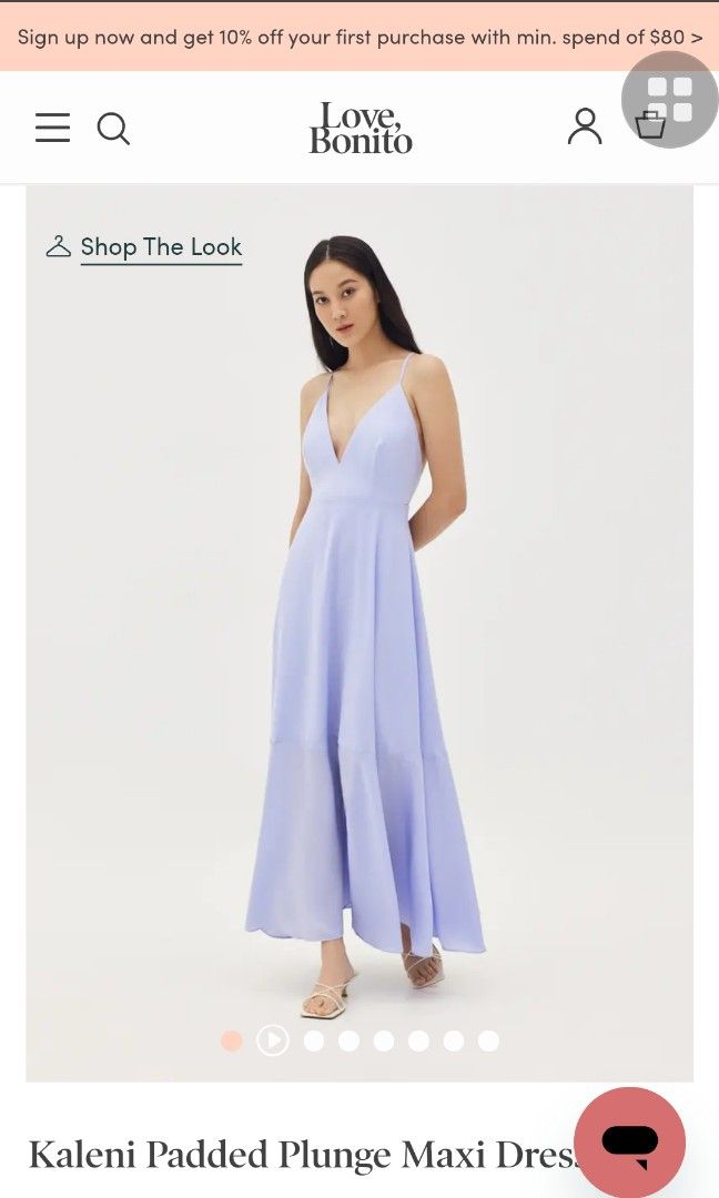 Love Bonito Kaleni Padded Plunge Maxi Dress, Women's Fashion, Dresses ...