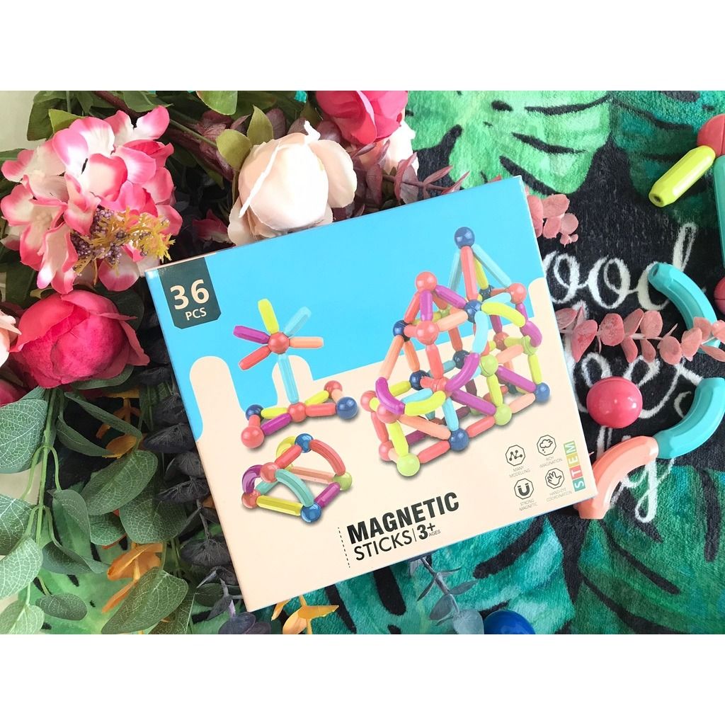 Magnet Magnetic Toy Kids Building Blocks Jigsaw Puzzle STEM 3D Model ...