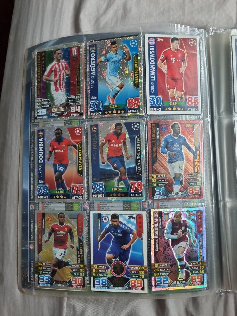 Match Attax Folder with cards and playing mat, Hobbies & Toys, Toys ...