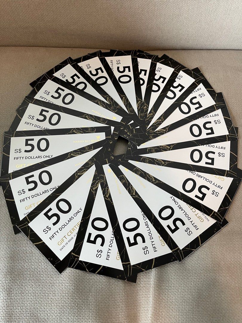 MBS Gift Certificate, Tickets & Vouchers, Vouchers on Carousell