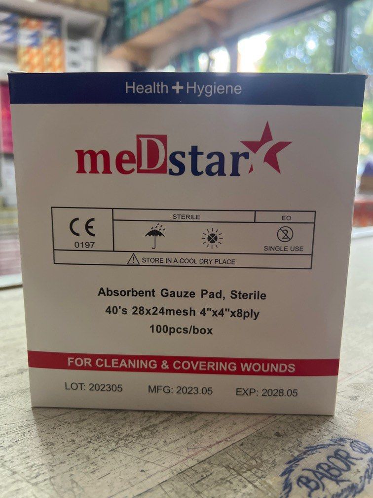 Medstar Gauze Pad 4x4, Health & Nutrition, Medical Supplies & Tools on Carousell