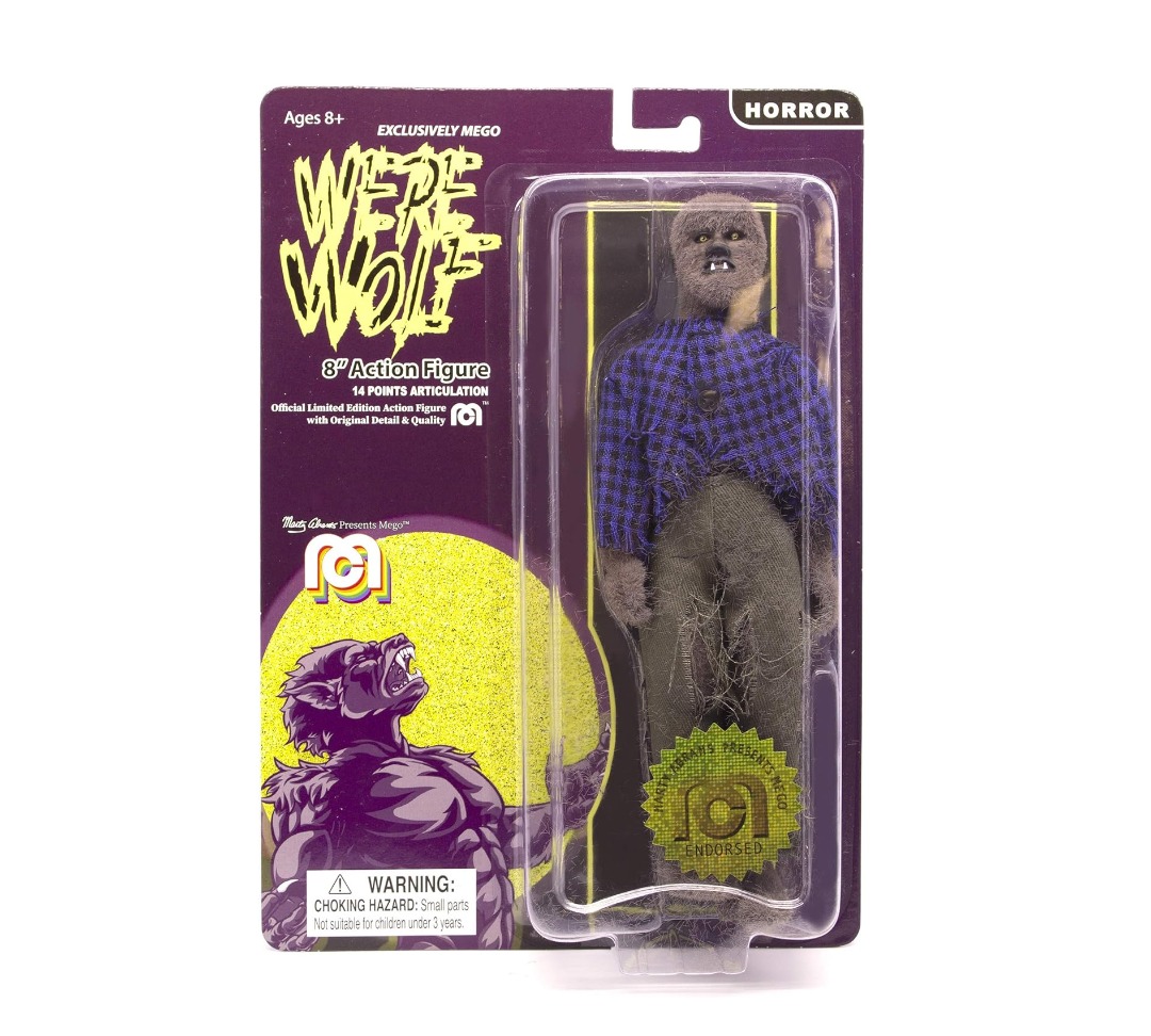 Mego Action Figures, 8” New Mego Werewolf - Full Body Flock (Limited ...