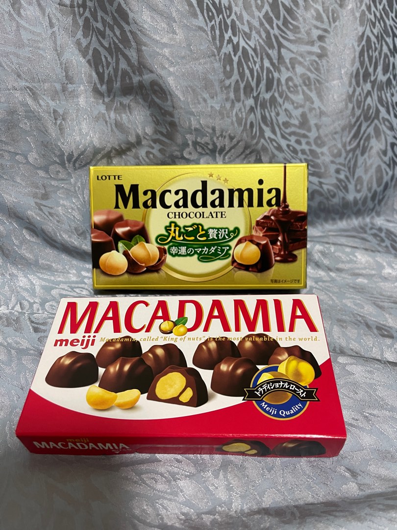 Meiji & Lotte MACADAMIA, Food & Drinks, Homemade Bakes on Carousell